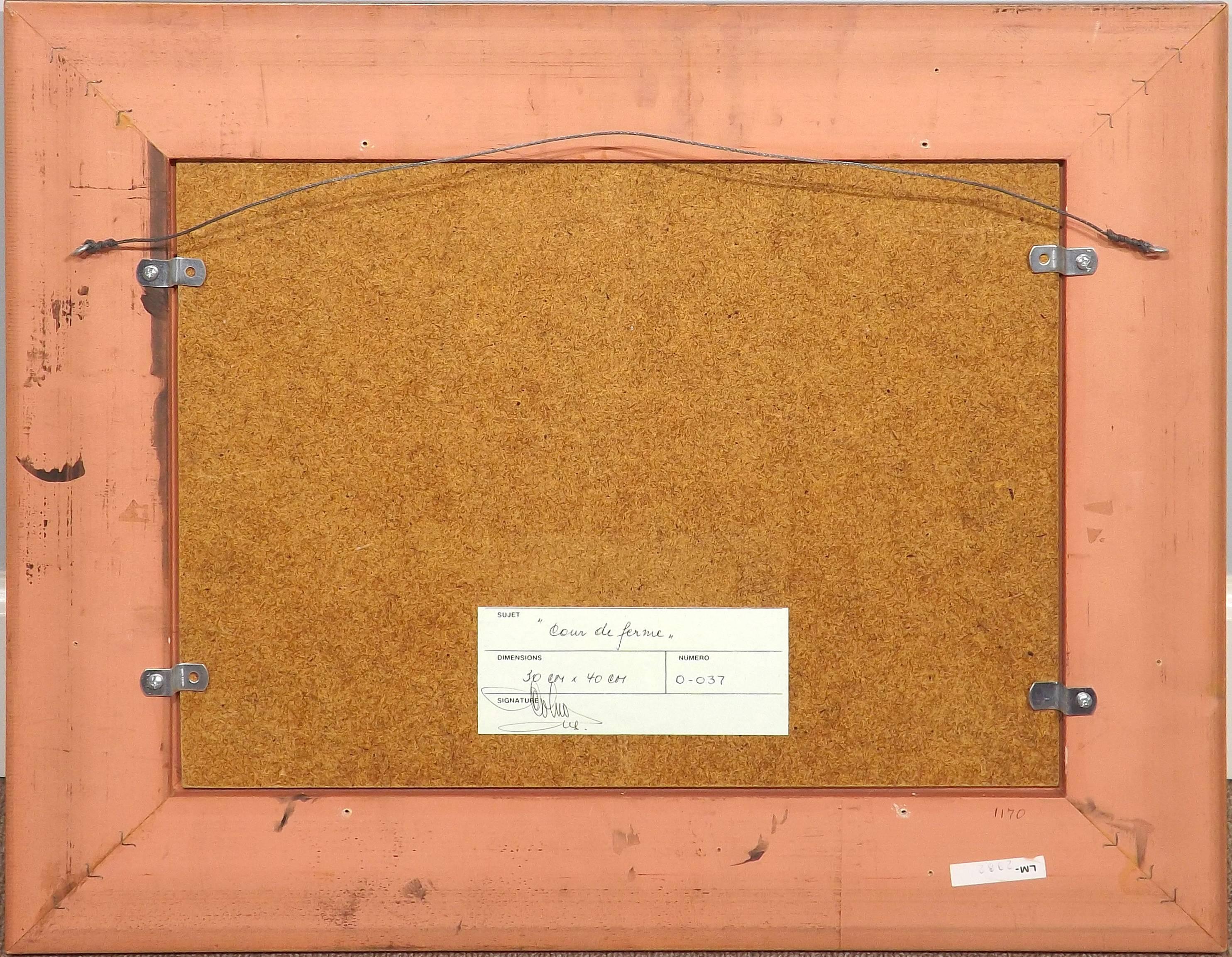 'Cour De Ferme' Painting by Belgian Painter Pierre Colson For Sale at ...