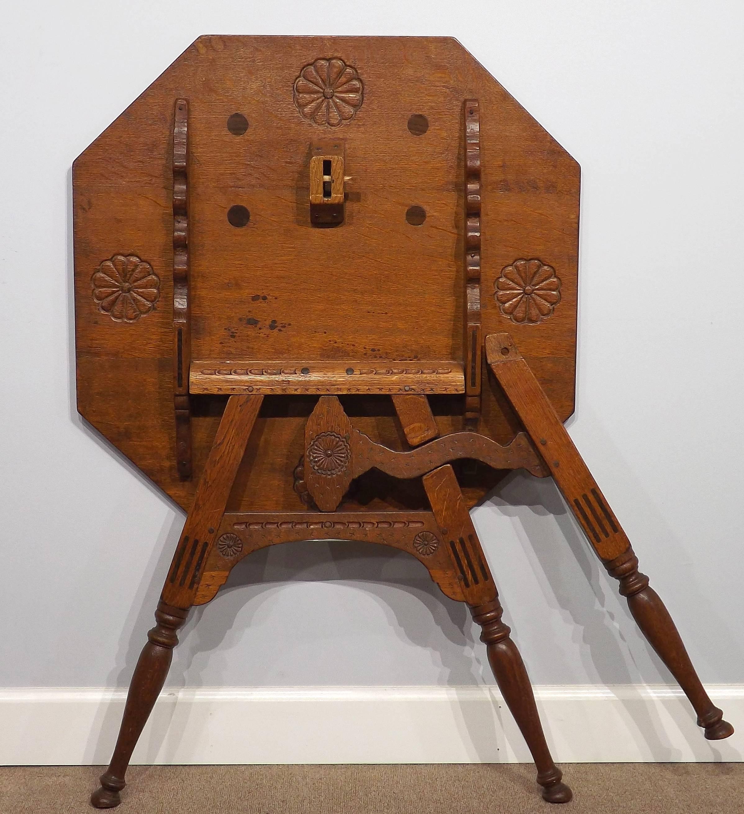 19th Century Dutch Folding Three-Legged Table at 1stDibs | three legged ...