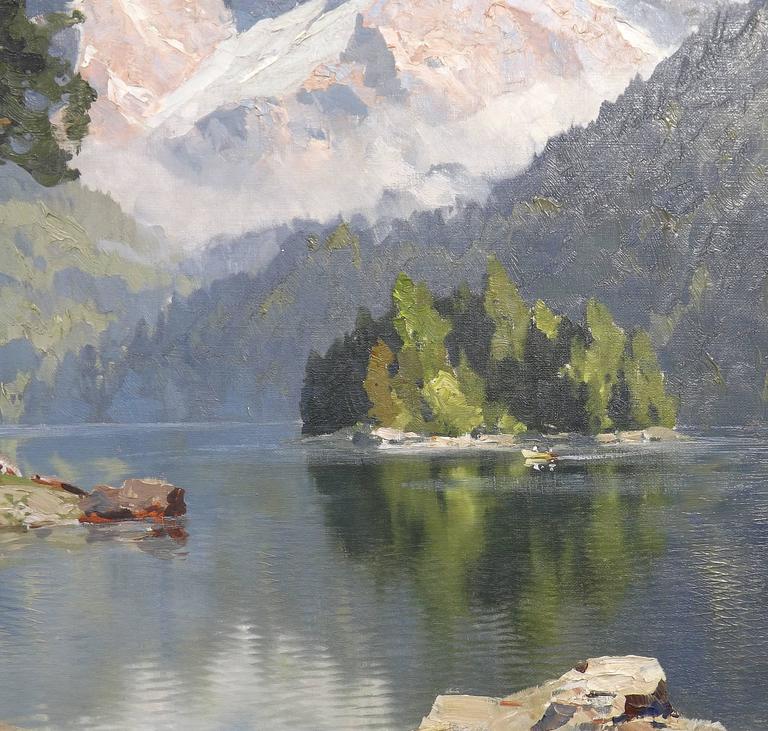 'Am Eibsee, Bavaria' by Munich School Artist Hans Maurus For Sale at ...