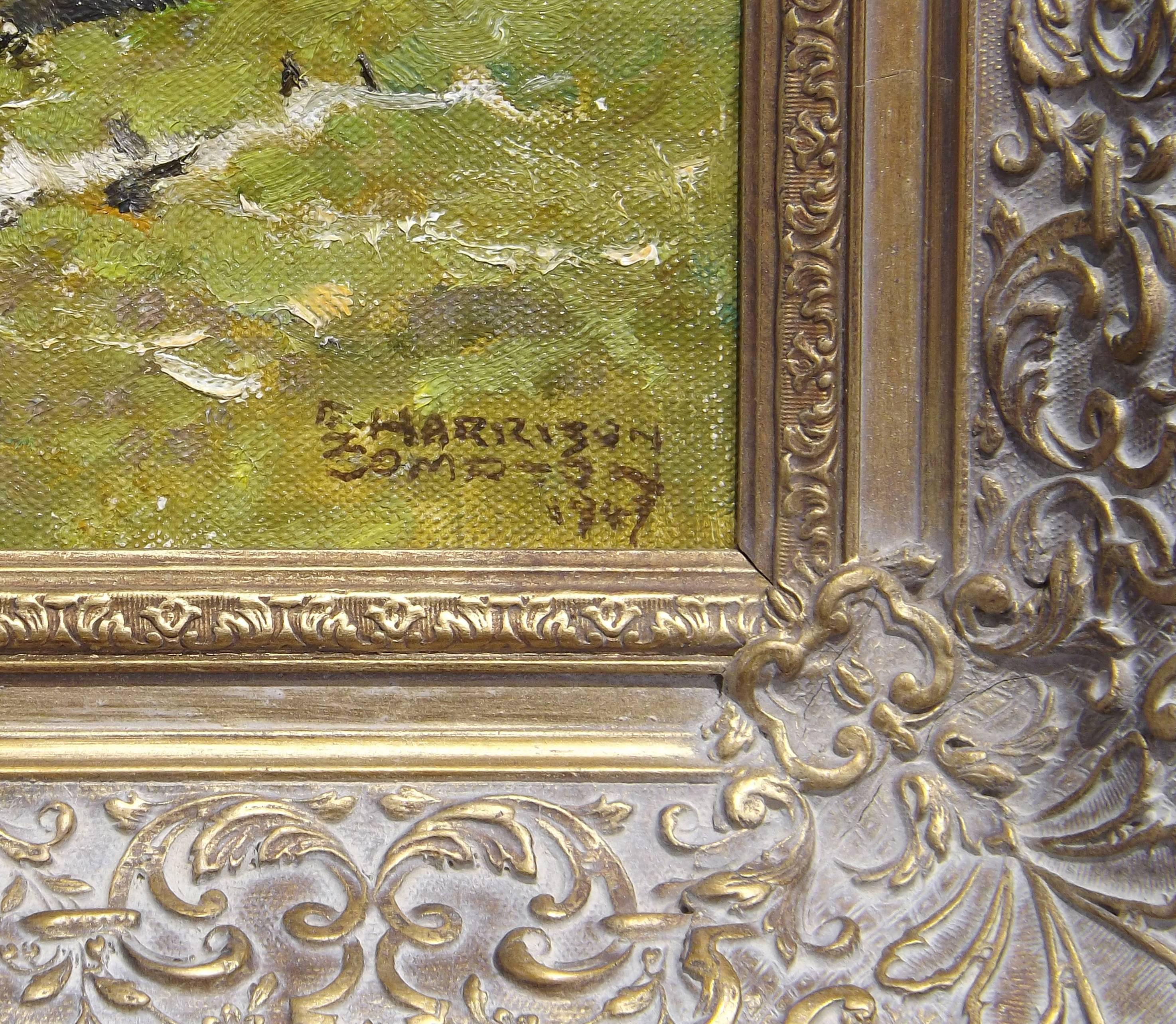 'Snowcaps' Original Oil Painting by Edward Harrison Compton at 1stDibs ...