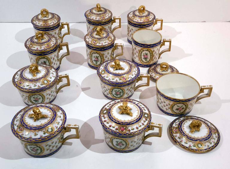 Magnificent Madame de Pompadour Porcelain Tea and Coffee Set, circa ...