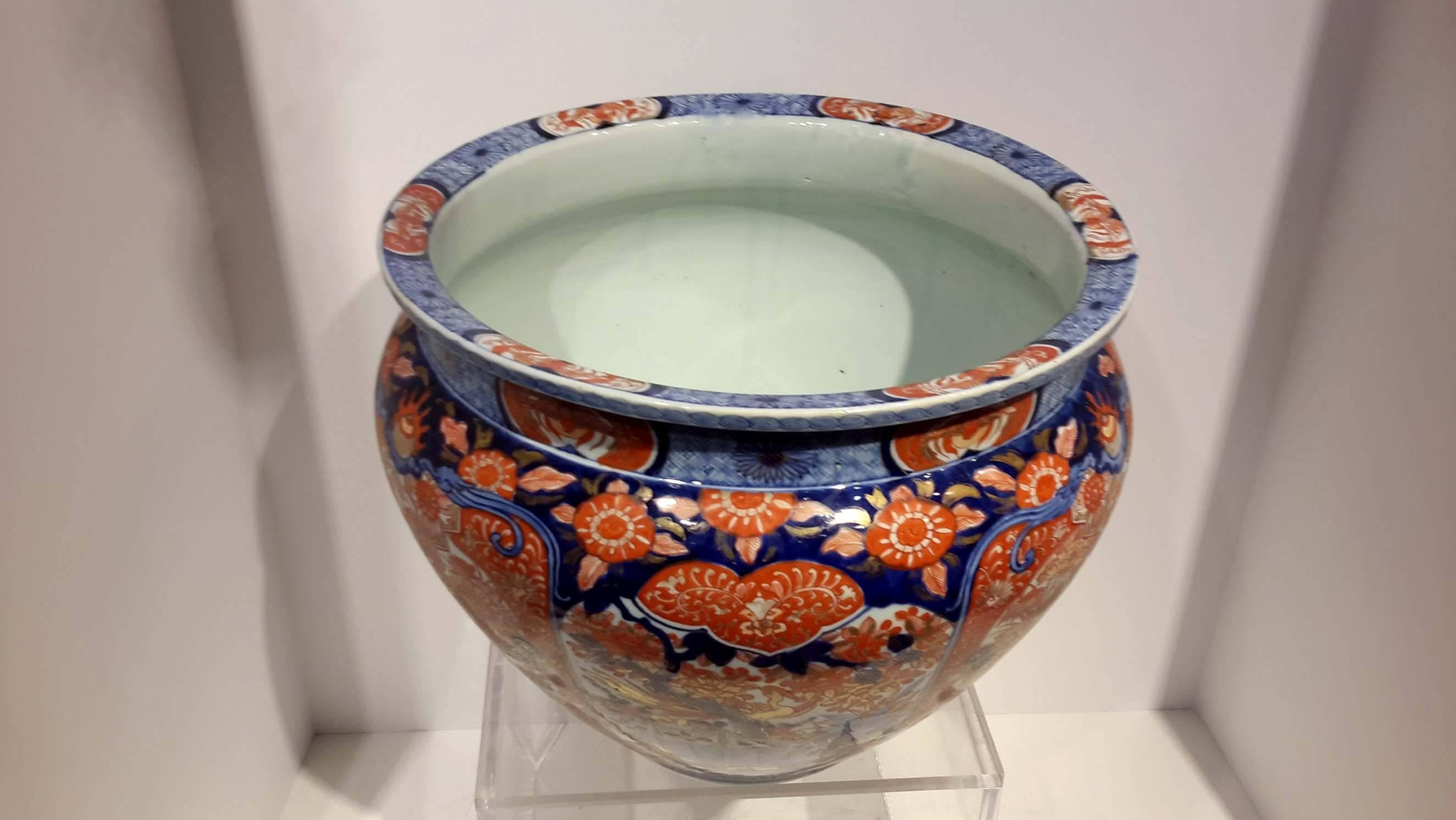 Large 19th Century Japanese, Imari Porcelain Planter at 1stDibs