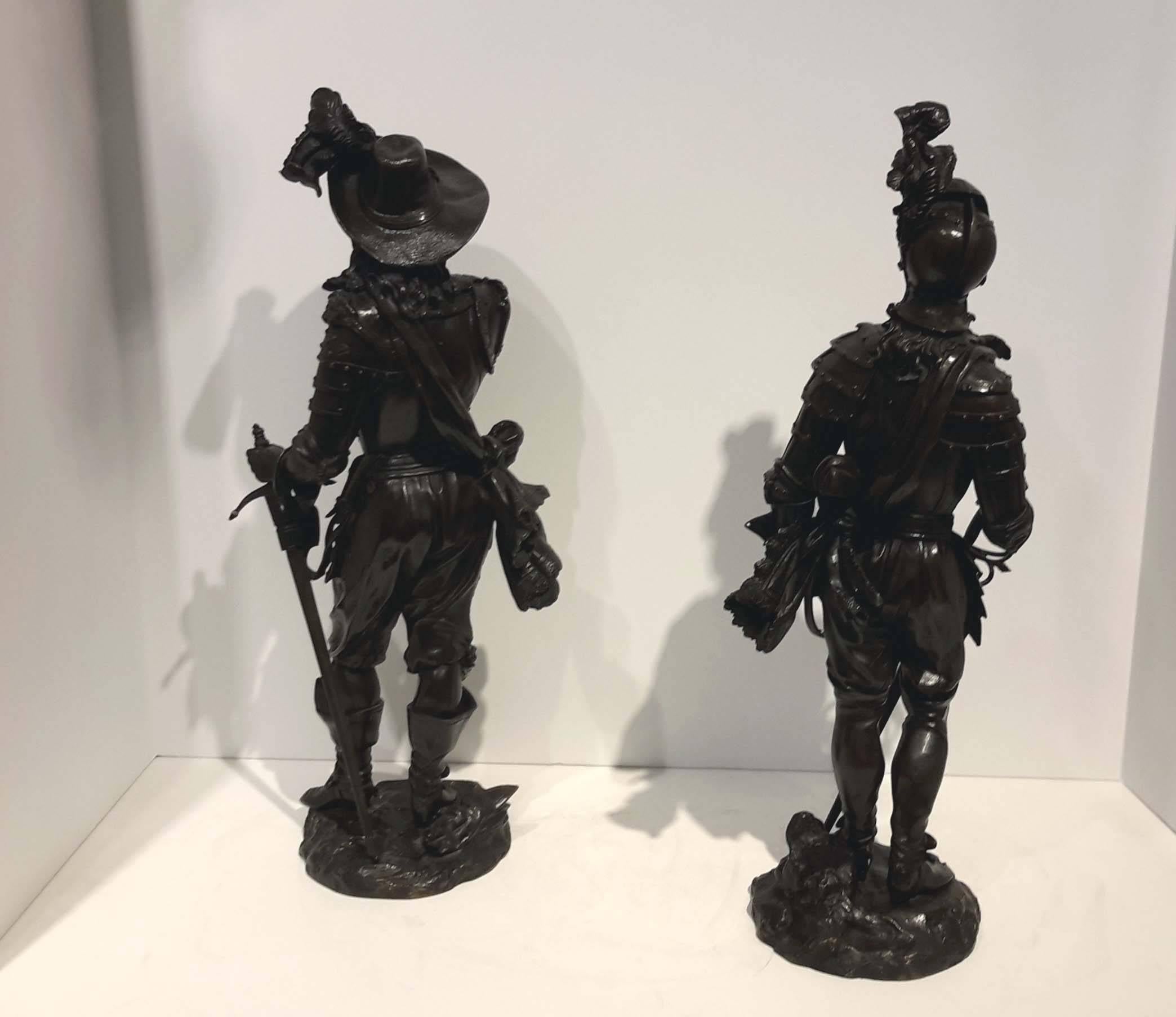 Émile Victor Blavier, Figural Bronzes, Henri II and Frederic-Maurice ...