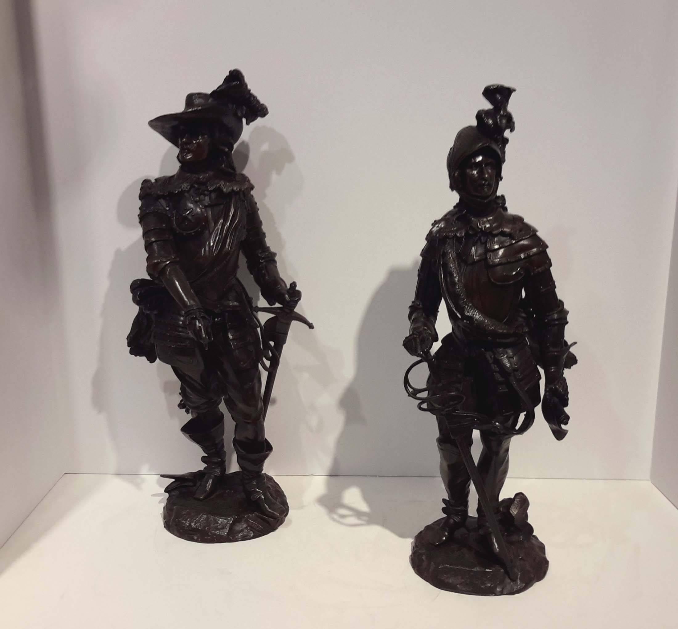 Émile Victor Blavier, Figural Bronzes, Henri II and Frederic-Maurice ...