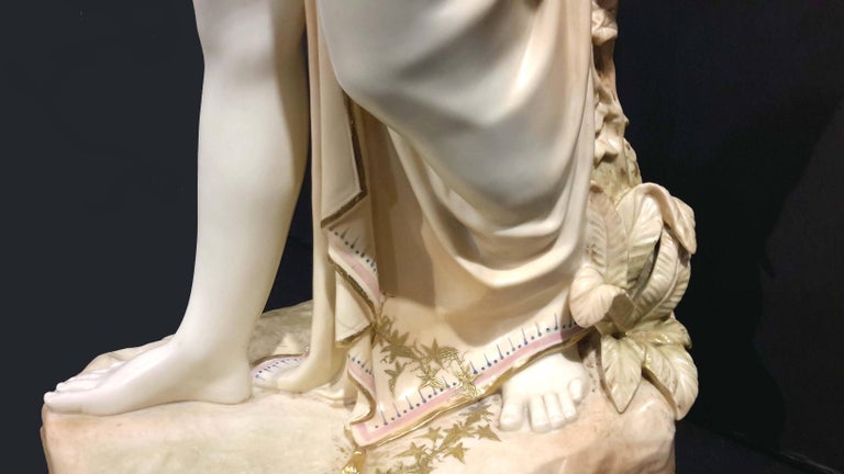 Royal Worcester Porcelain Figure "the Bather Surprised" For Sale at 1stDibs