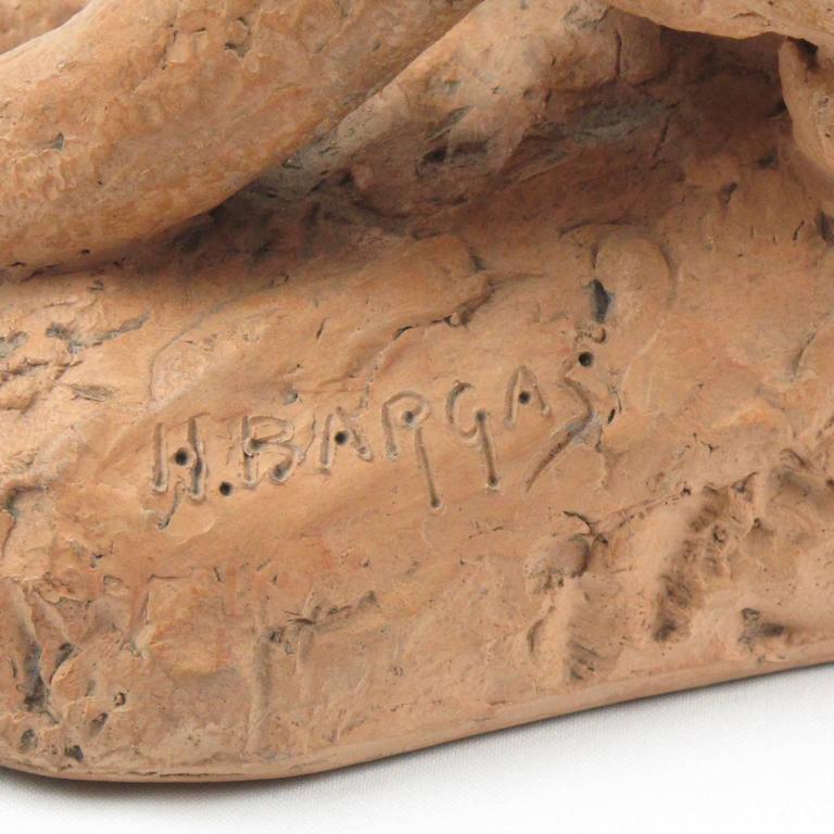 Art Deco Figural Terracotta Sculpture of Lioness by Henri Bargas, circa ...