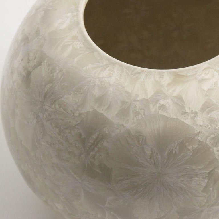 French Set of Four Crystal Glazed Pottery Vase by Serafino Ferraro ...
