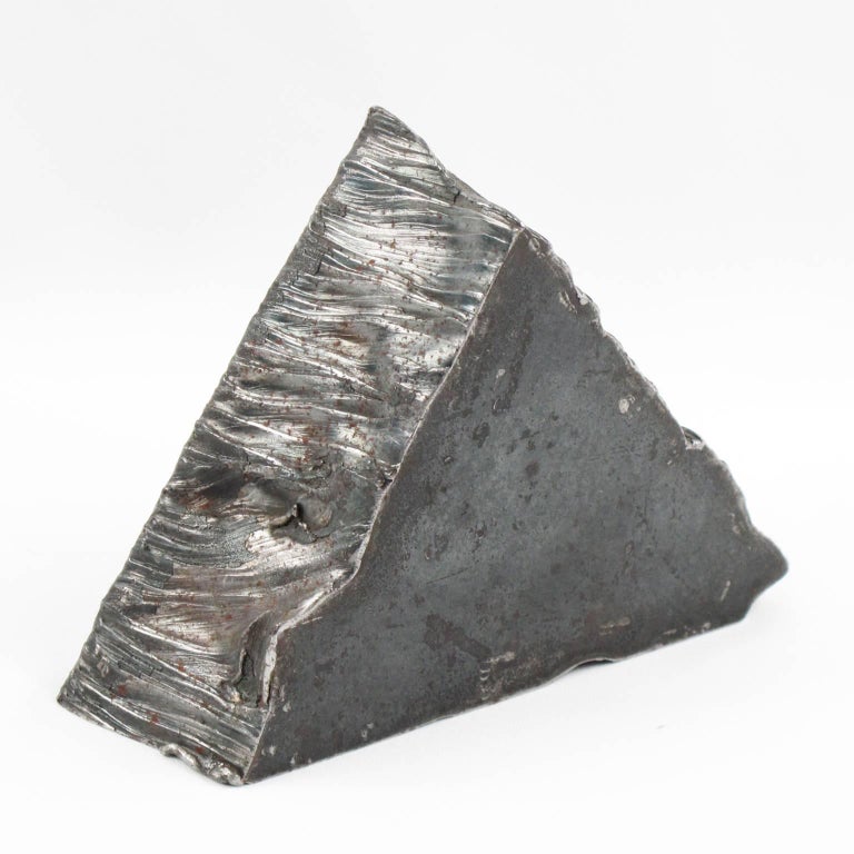 Vintage Industrial Raw Stainless Steel Sculpture Paperweight For Sale ...