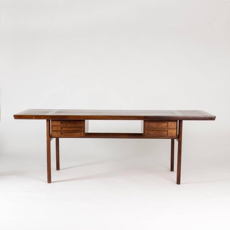 Rosewood Desk by Peter Hvidt and Orla Mølgaard at 1stDibs