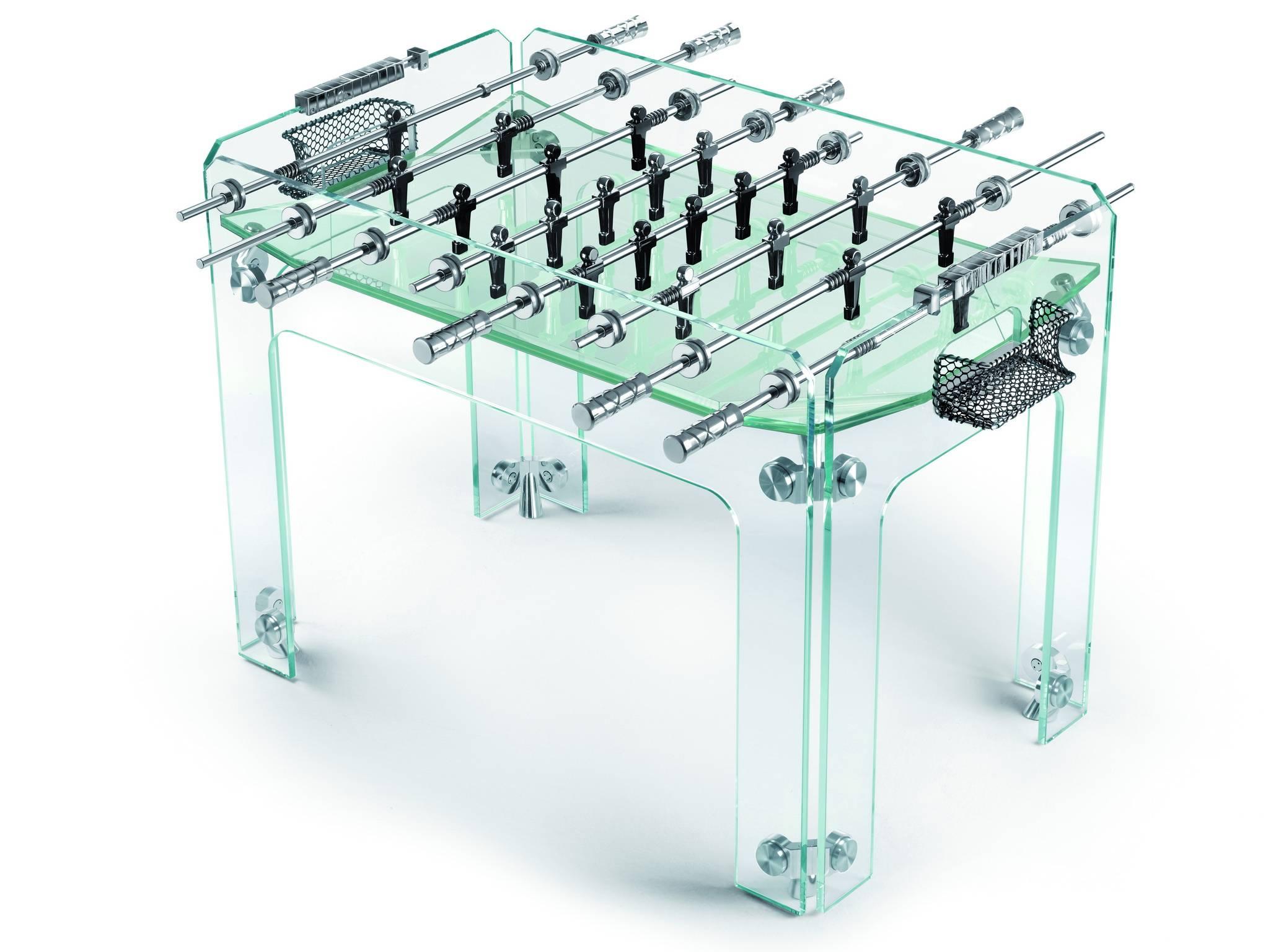 "Cristallino" Crystal Foosball Transparent Table by Adriano Design for ...