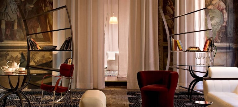 "Virgo" Black Anodized Aluminum Open Bookcase Designed by Xavier Lust ...