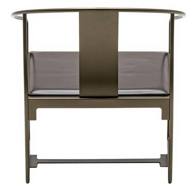 "Mingx" Leather and Steel Armchair Designed by Konstantin Grcic for ...