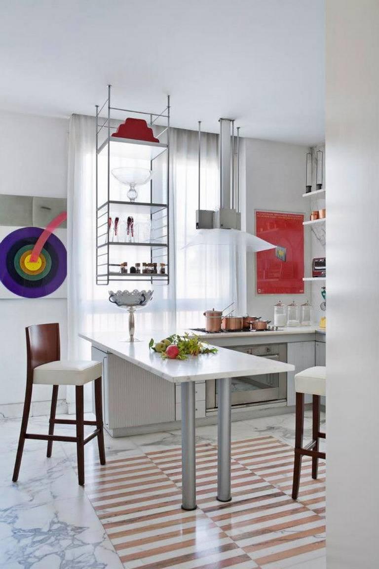 "Neoz" White Stool in Mahogany with Back Designed by Philippe Starck ...