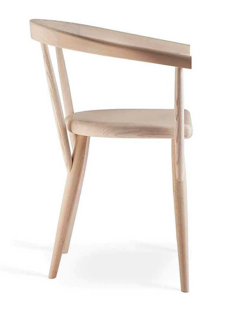 "Lina" Natural Ash Chair Designed by Patrizia Bertolini for Adele-C For ...