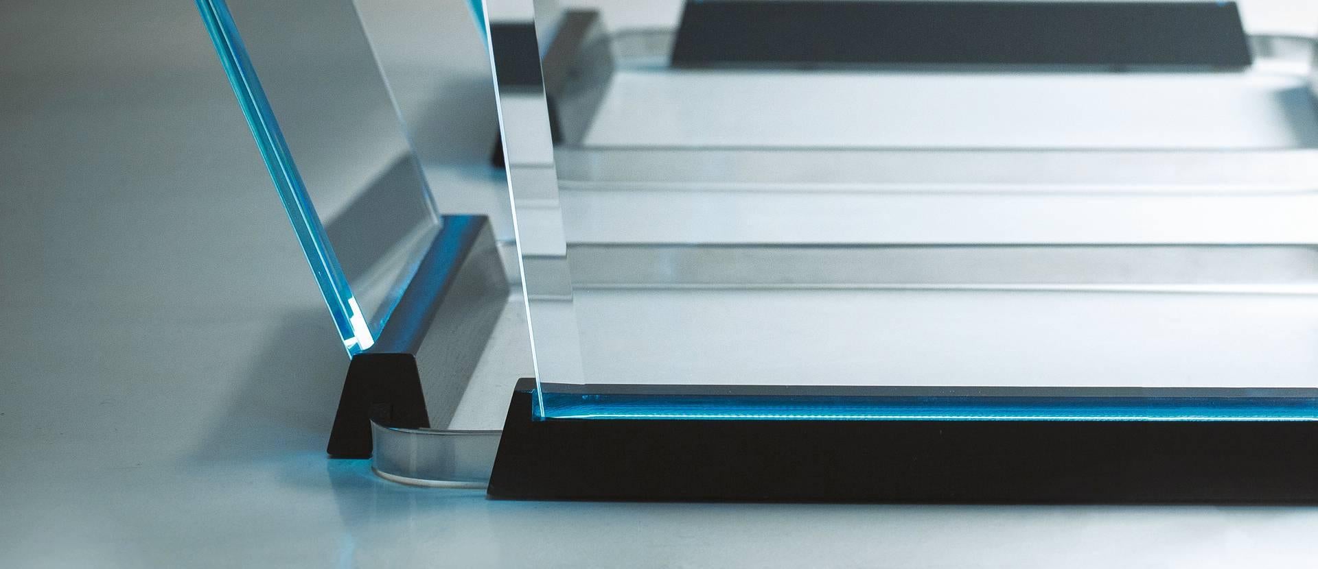 "T1" Crystal Pool Table Designed by Marc Sadler for Teckell For Sale at ...