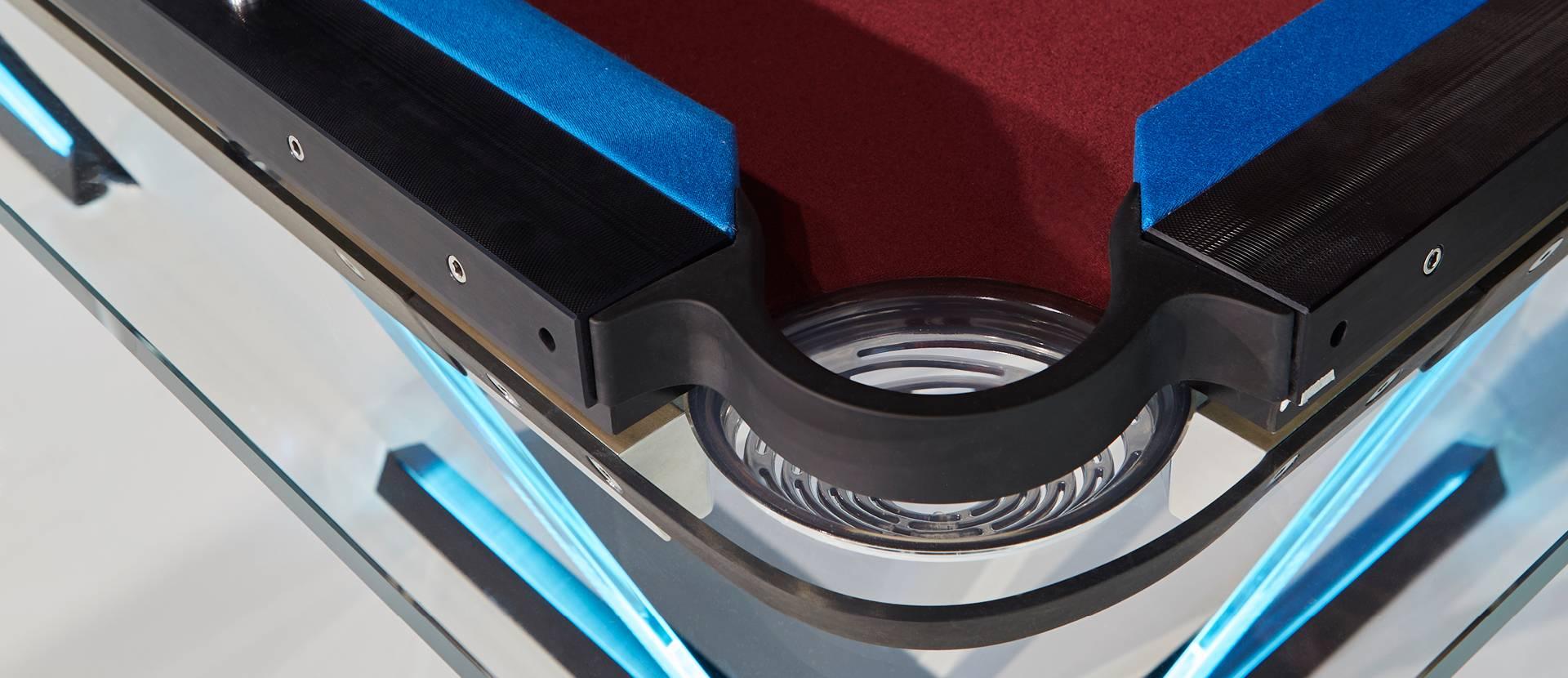 "T1" Crystal Pool Table Designed by Marc Sadler for Teckell For Sale at ...