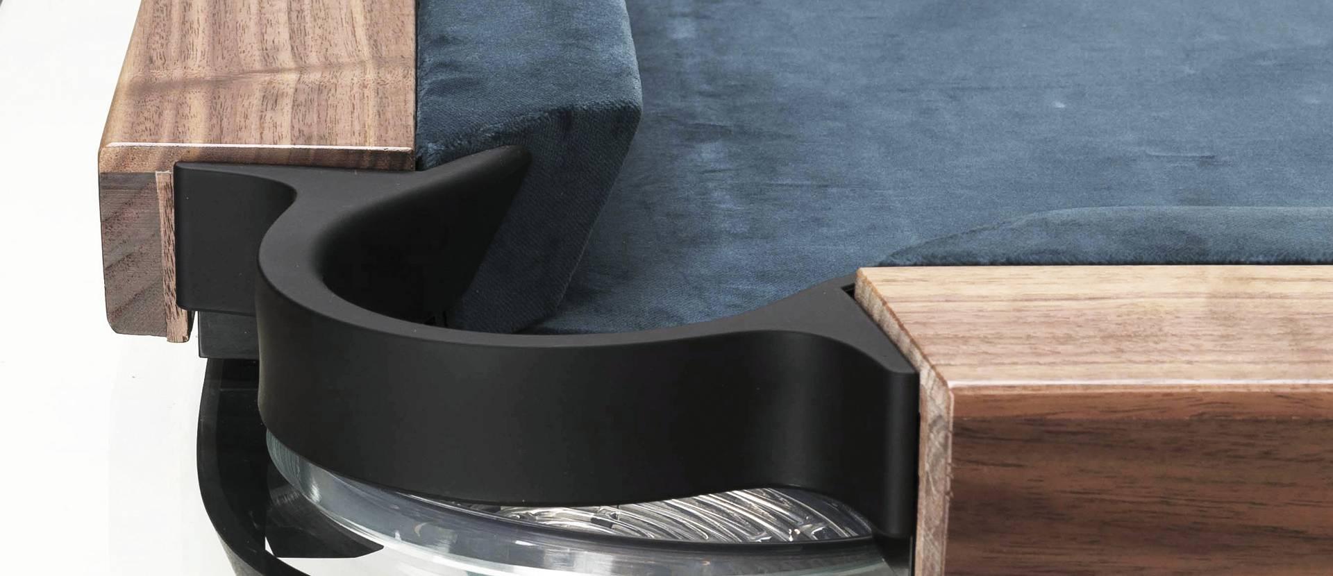 "T1.2" Crystal Pool Table with Leather or Walnut Covers by M. Sadler ...