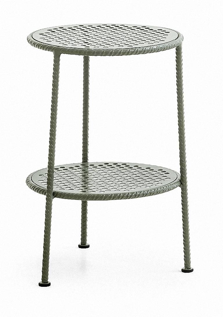 "Work is Over" Side Table in Varnished Steel by Moroso for Diesel For ...