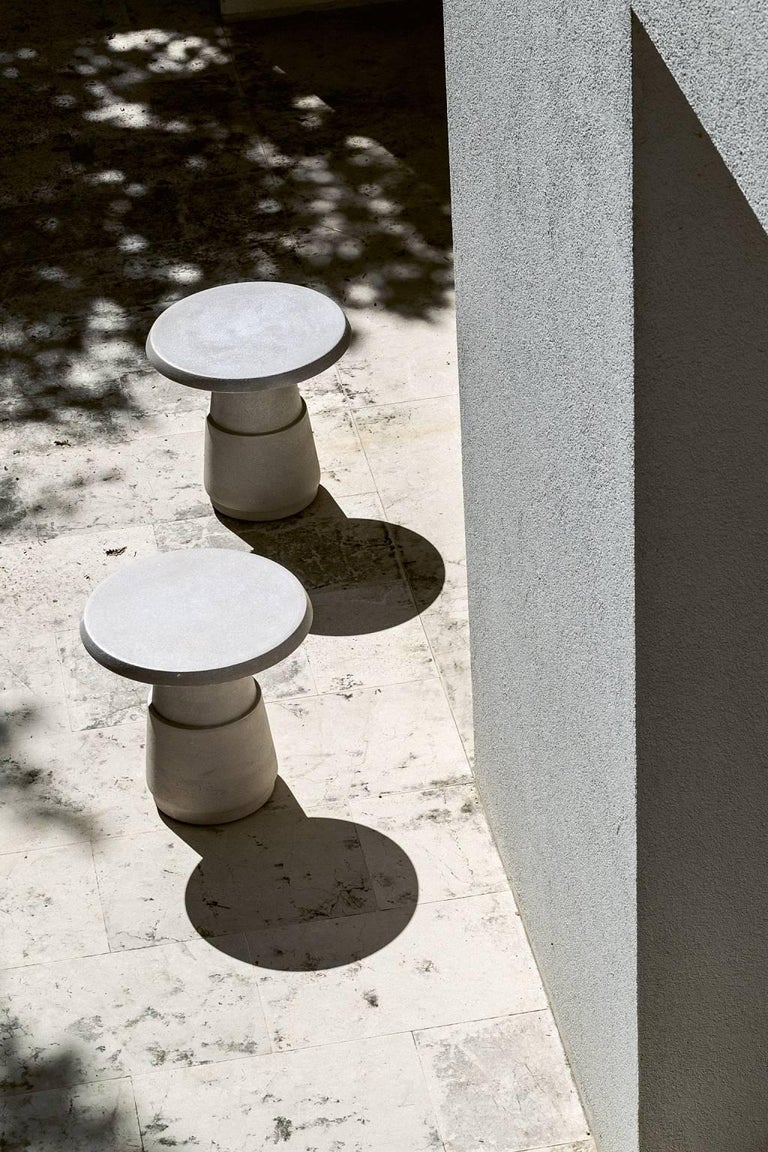 "Piston" Ceramic Side Table with Concrete Finish by Moroso for Diesel ...