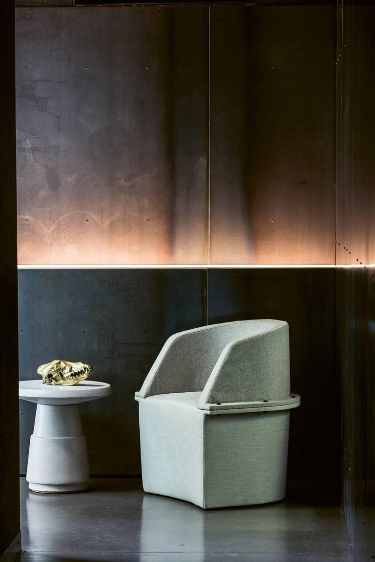 "Piston" Ceramic Side Table with Concrete Finish by Moroso for Diesel ...