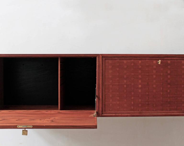 Wall-Mounted Escritoire by Poul Cadovius For Sale at 1stDibs