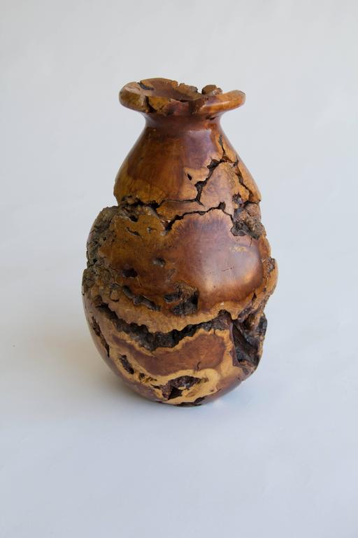 Large Turned Burl Wood Vase at 1stDibs | burl vase, large wood vase ...