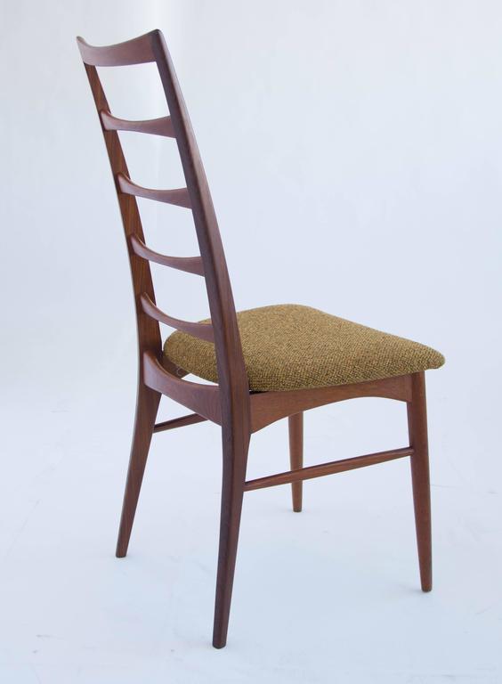 Set of Koefoeds Hornslet Teak Ladder Back Dining Chairs at 1stDibs