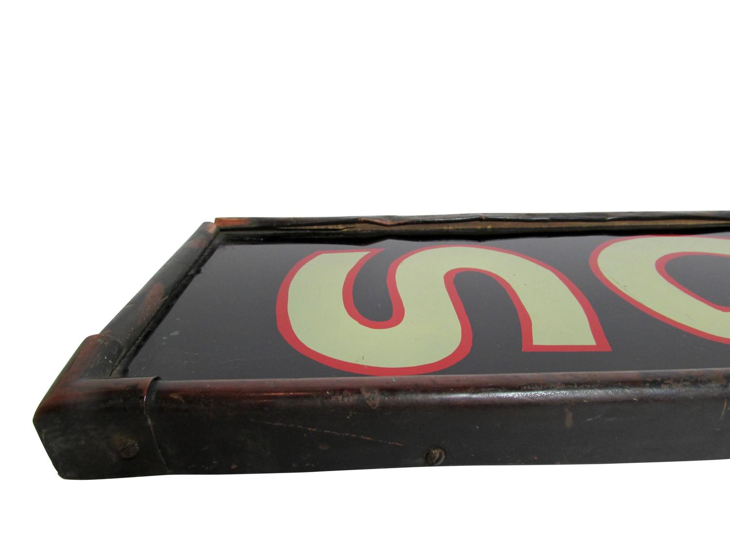 Reverse Glass Painted Sign "Drugs" For Sale at 1stdibs