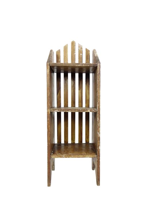 Primitive Painted Three-Tier Shelf For Sale at 1stDibs