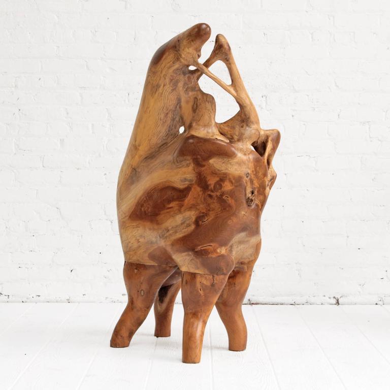 Pair of Organic Modern Burl Chairs Live Edge Wood at 1stDibs | live ...