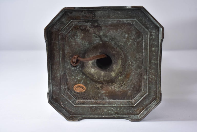 Antique Pairpoint Reverse Painted Lamp with Palm Trees and Beach Scene ...