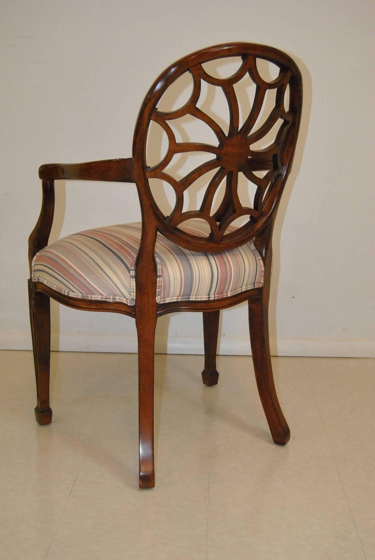 Mahogany Regency Style Spider Back Side Chair by Sherrill Furniture at ...