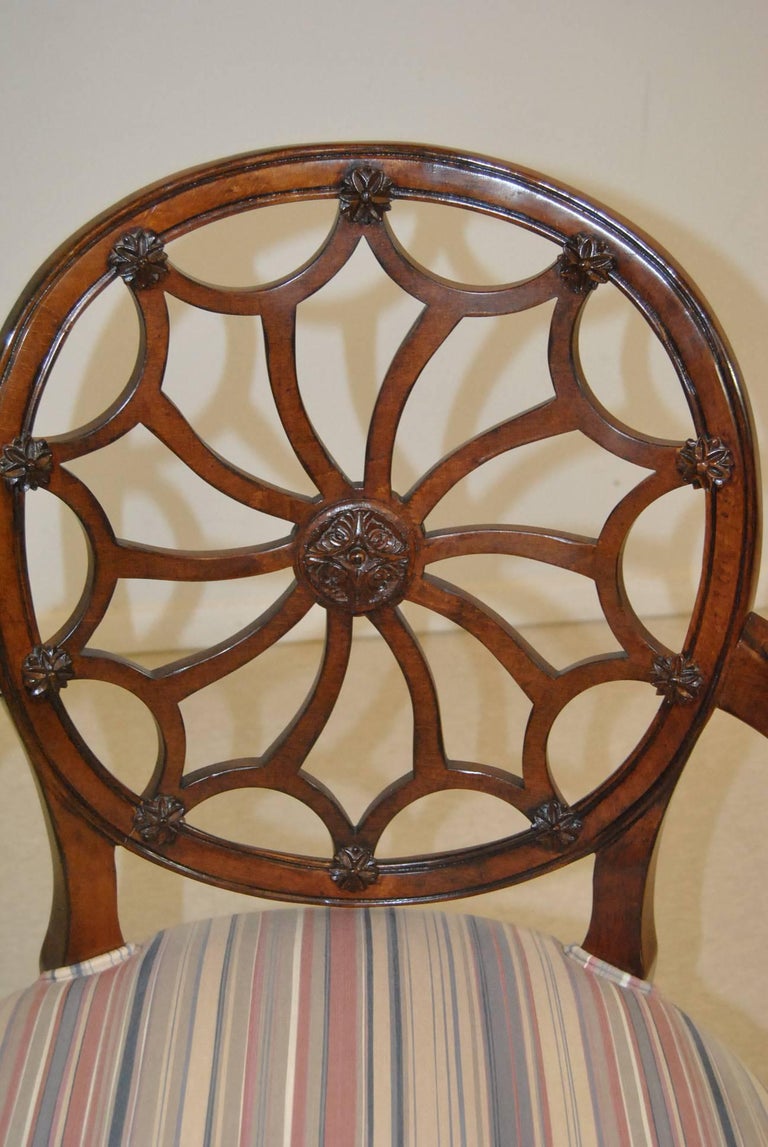 Mahogany Regency Style Spider Back Side Chair by Sherrill Furniture at ...