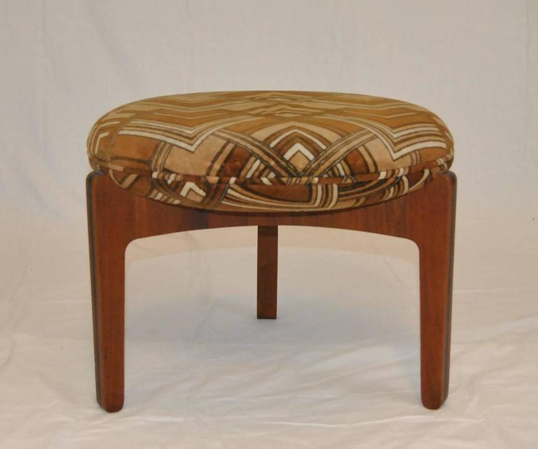 Danish Modern Three-Legged Stool by Selig at 1stDibs