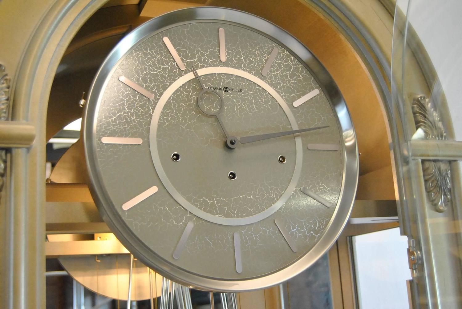 Contemporary Coastal Point Howard Miller Platinum Grandfather Clock at ...