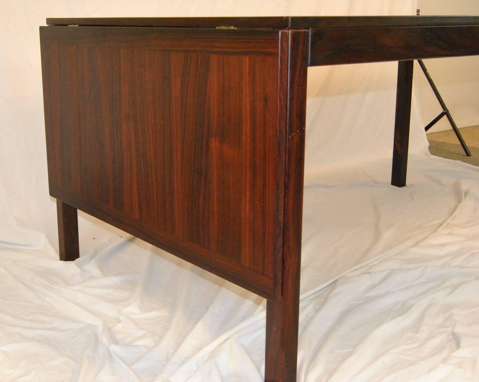 Mid-Century Rosewood Vejle Stole Table and Six Eva Chairs by Koefoeds ...