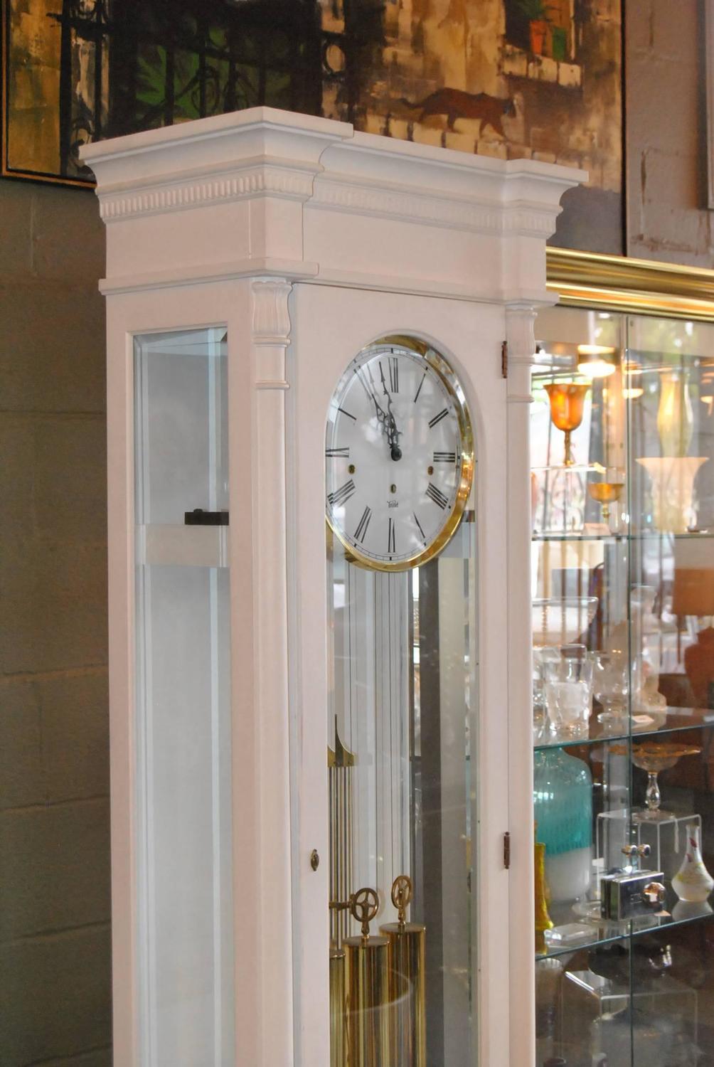Sligh Trend Grandfather Clock, Classic Dorset Model, White For Sale at ...