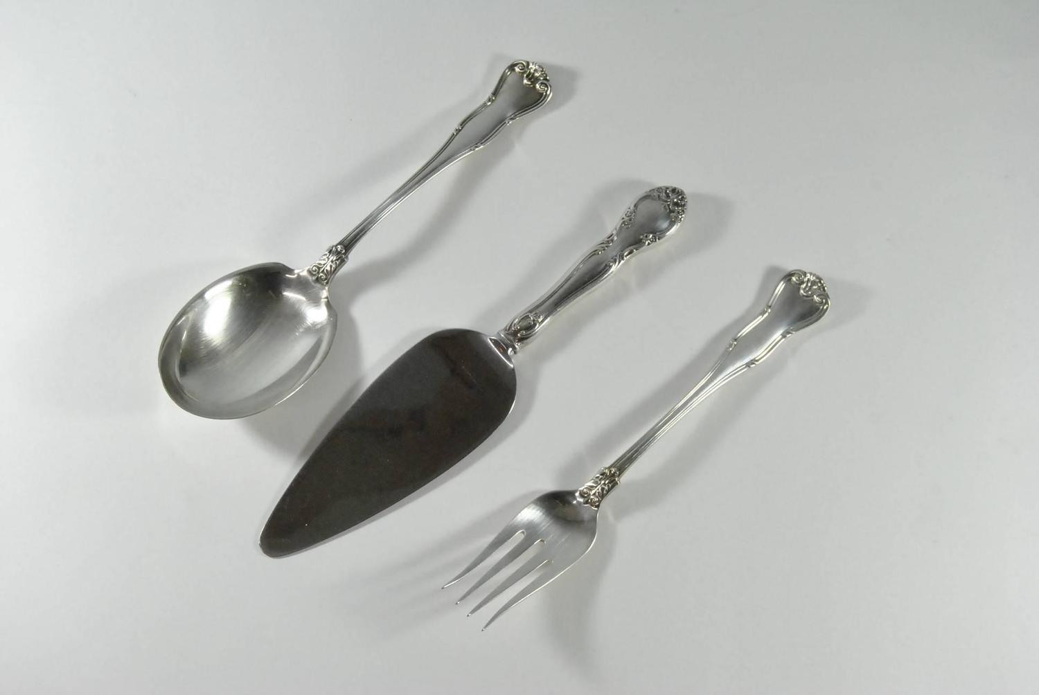 Tiffany and Co. Sterling Silver Flatware Set Provence 80-Piece Service ...