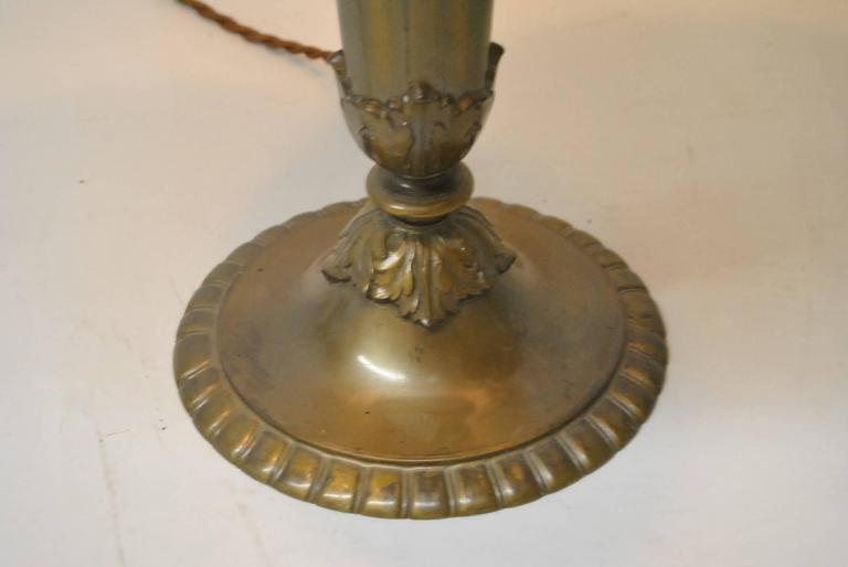 Antique Pairpoint Reverse Painted Floral Border Lamp For Sale at ...