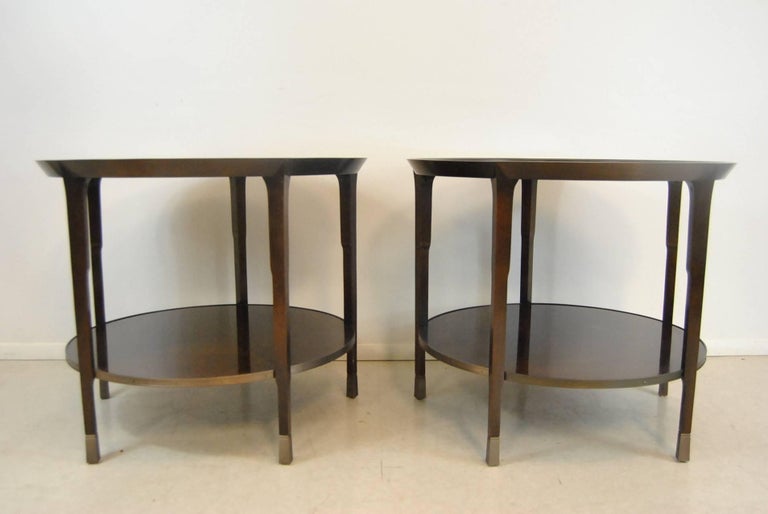 Pair of Walnut Sabre End Table by Bill Sofield for Baker Furniture at ...