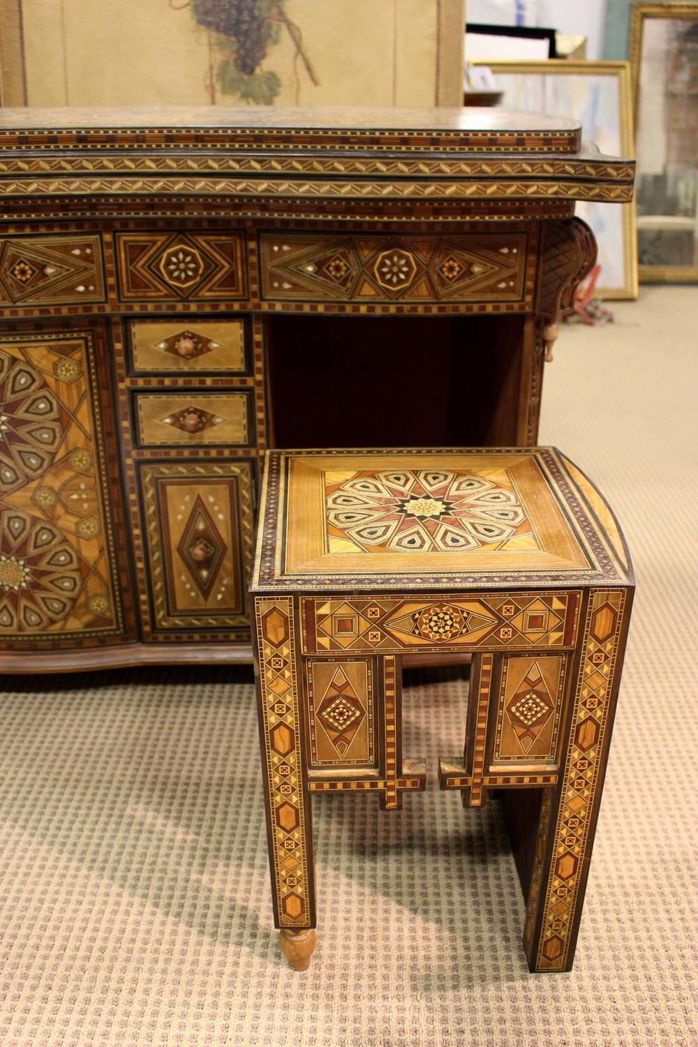 Stunning Moroccan Handmade Game Table For Sale at 1stdibs