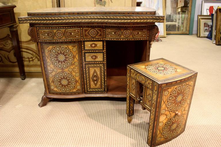 Stunning Moroccan Handmade Game Table For Sale at 1stDibs