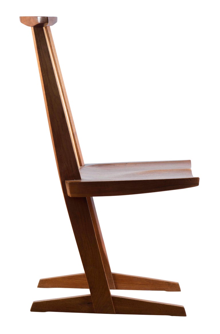 George Nakashima Walnut Conoid Chairs For Sale at 1stDibs