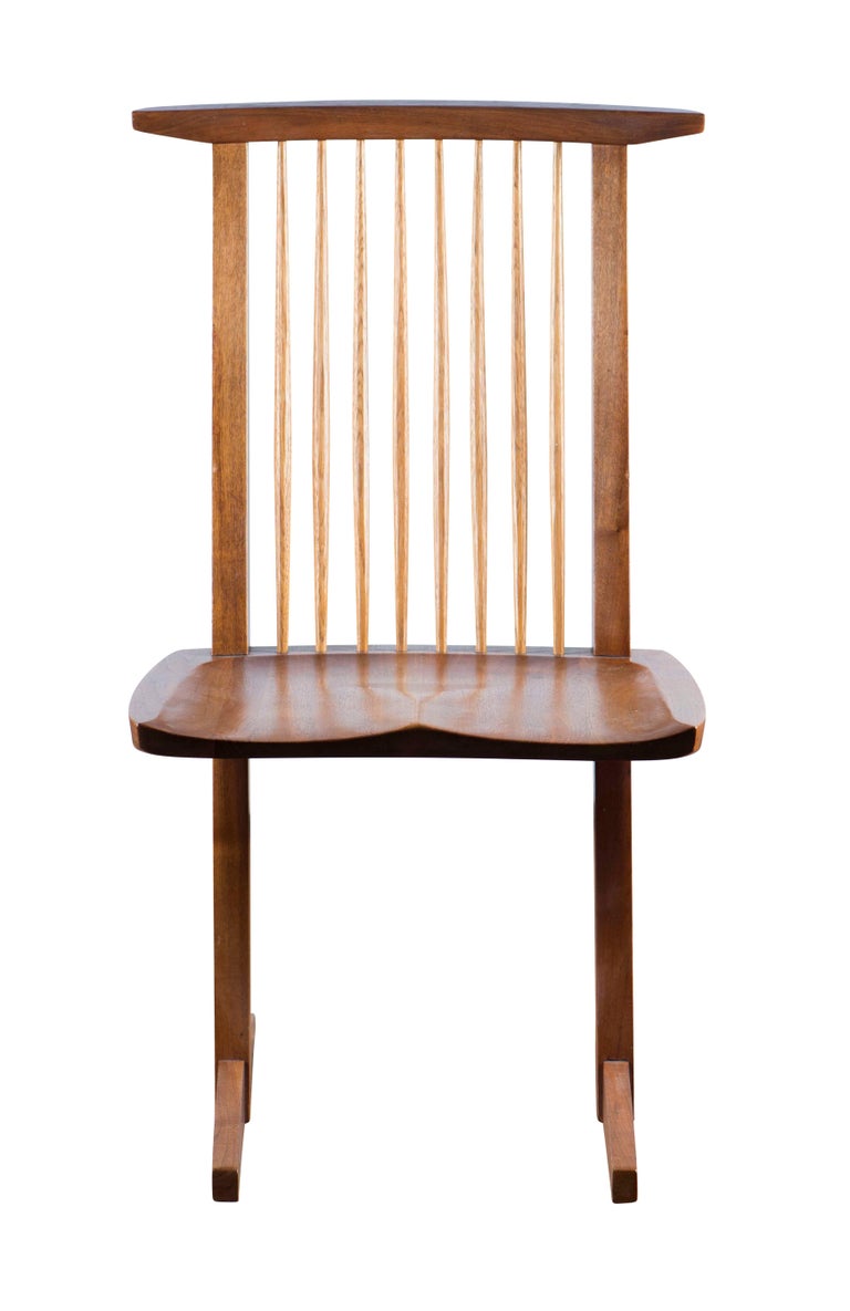 George Nakashima Walnut Conoid Chairs For Sale at 1stDibs