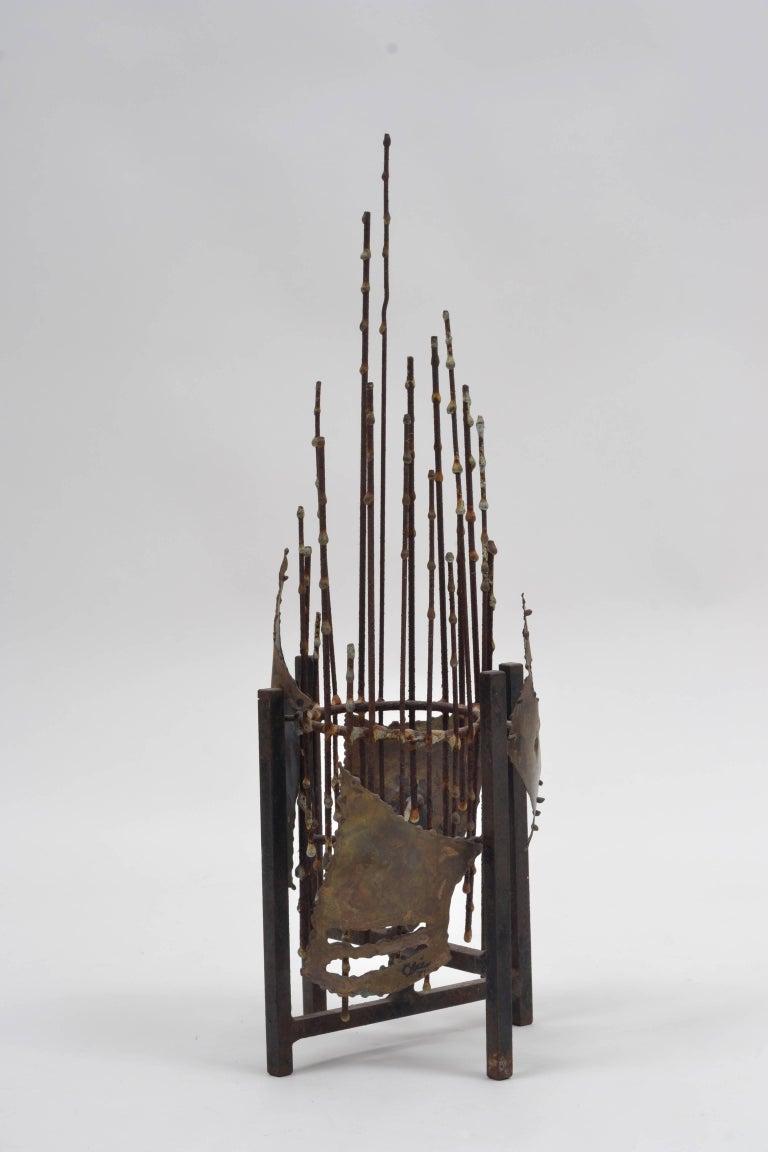 C. Jere Signed Brutalist Sculpture For Sale at 1stDibs