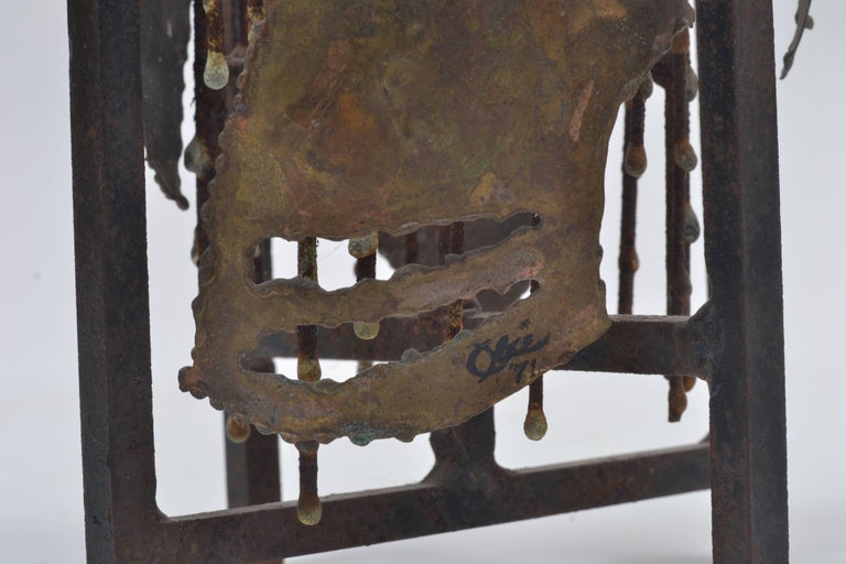 C. Jere Signed Brutalist Sculpture For Sale at 1stDibs