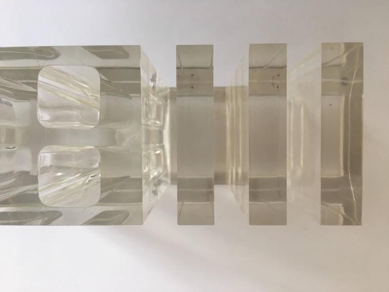 Italian 1980s Lucite Desk Organizer by Rede Guzzini at 1stDibs