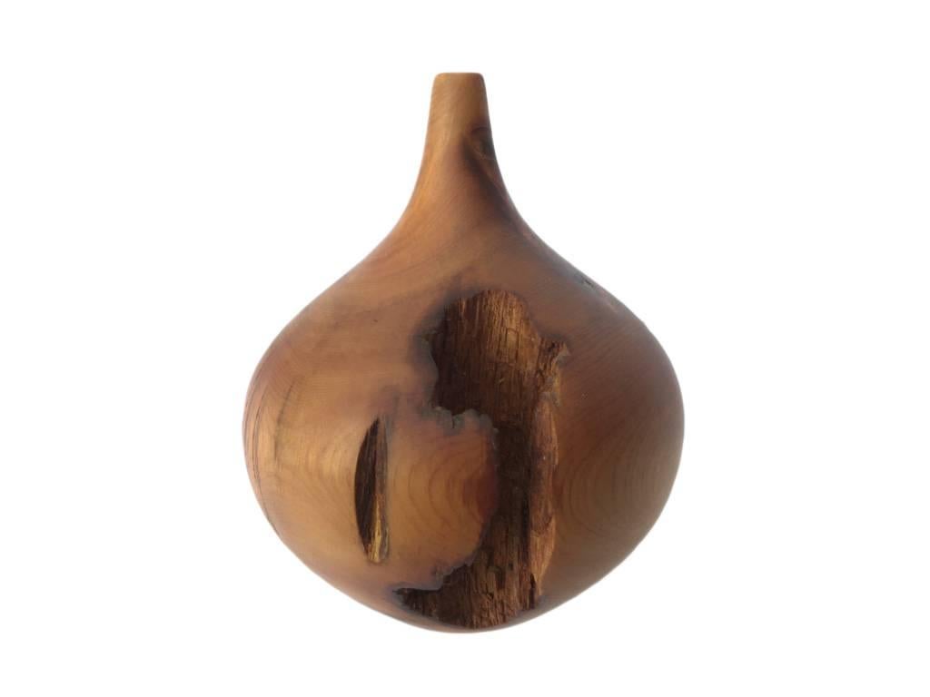 Assorted Midcentury Studio Made Wooden Weed Pots For Sale at 1stDibs
