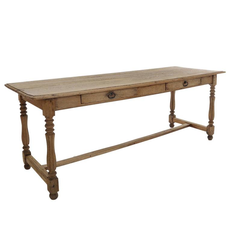 Antique Rustic French Farm House Dining Table, 19th Century at 1stDibs