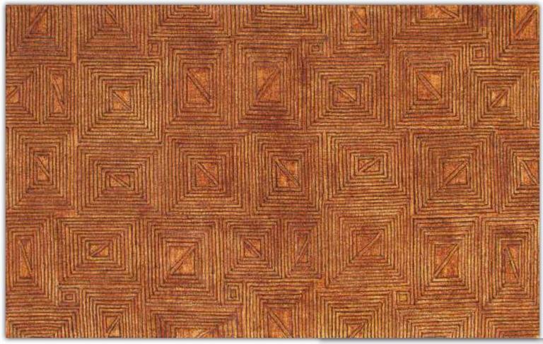 Cross Weave Tufted Rug For Sale at 1stDibs